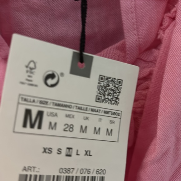 Zara | Dresses | Zara Linen Blend Mini Ruffle Dress Smocked | Poshmark